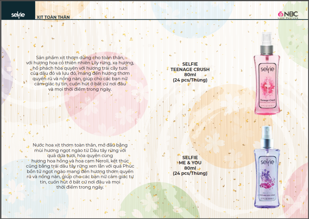Xịt thơm toàn thân Selfie Teenage Crush 80ml - NBC Solutions
