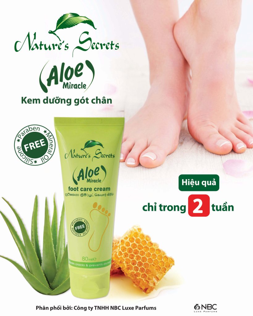 Kem Dưỡng Gót Chân Aloe Foot Care Cream 80ml - NBC Solutions