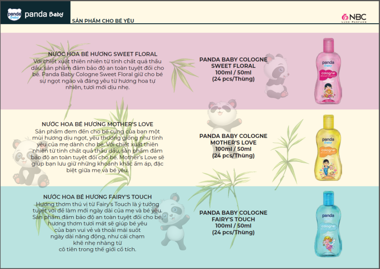 Nước Hoa cho bé Panda Baby Cologne Fairy’s Touch 100ml - NBC Solutions