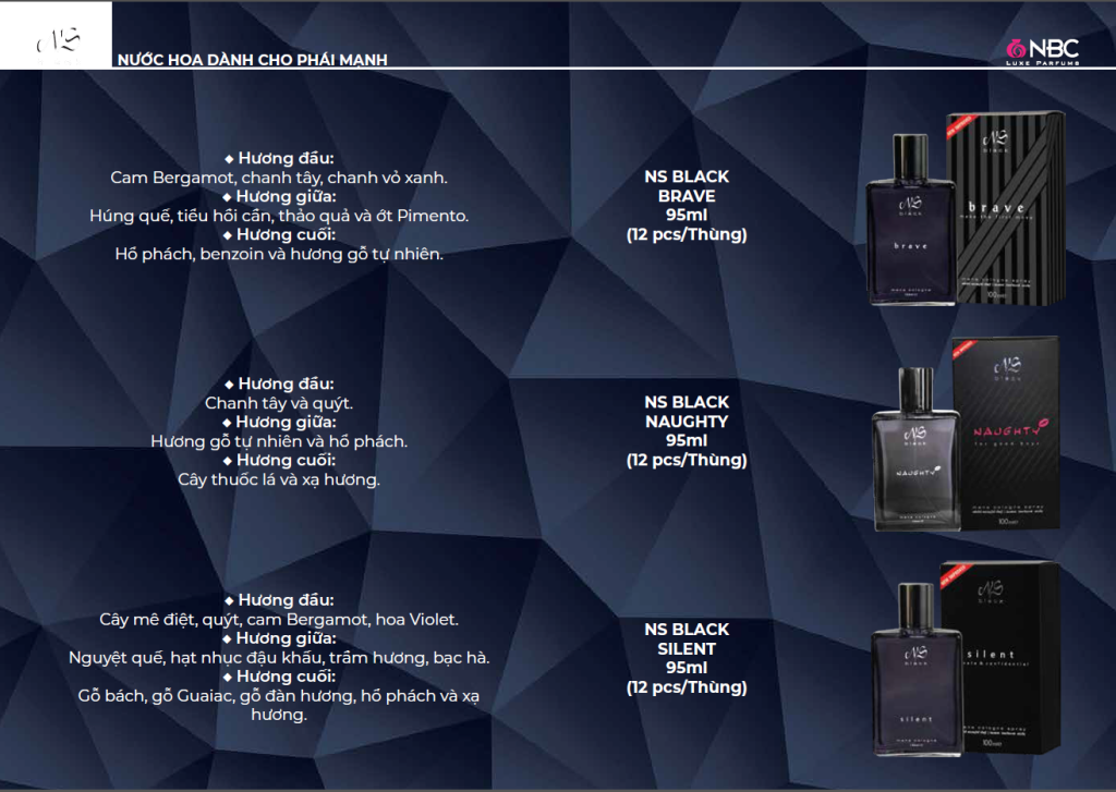 Nước Hoa Nam cao cấp NS Black Silent 20ml - NBC Solutions