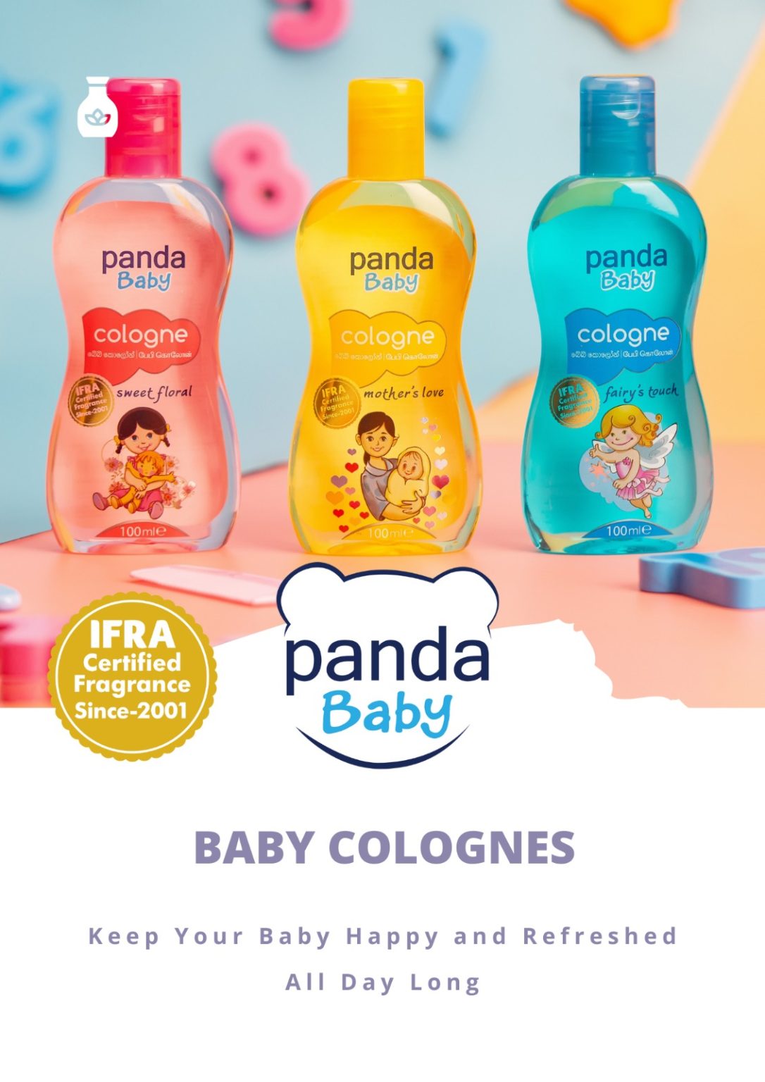 Nước Hoa cho bé Panda Baby Cologne Fairy’s Touch 100ml - NBC Solutions