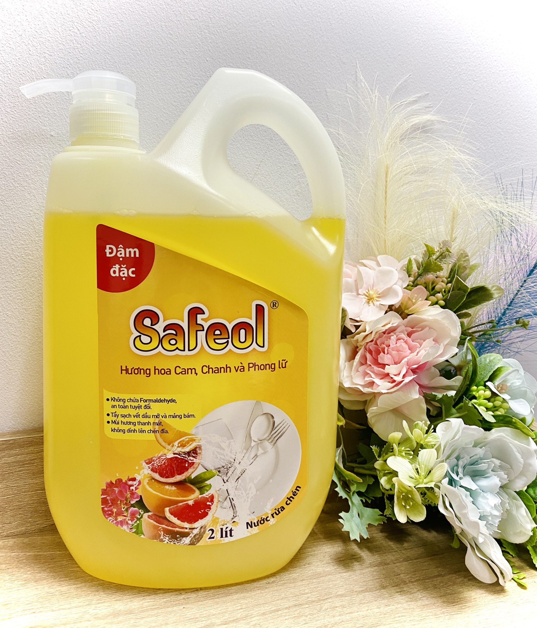 Nước rửa chén đậm đặc Hương hoa cam chanh và Phong lữ thảo, dung tích ...